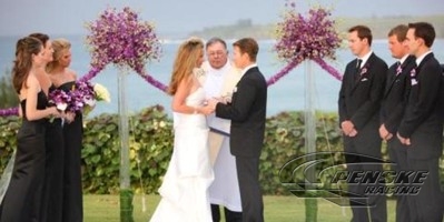 Team Penske | News | Ryan Briscoe and Nicole Manske Tie the Knot in Hawaii